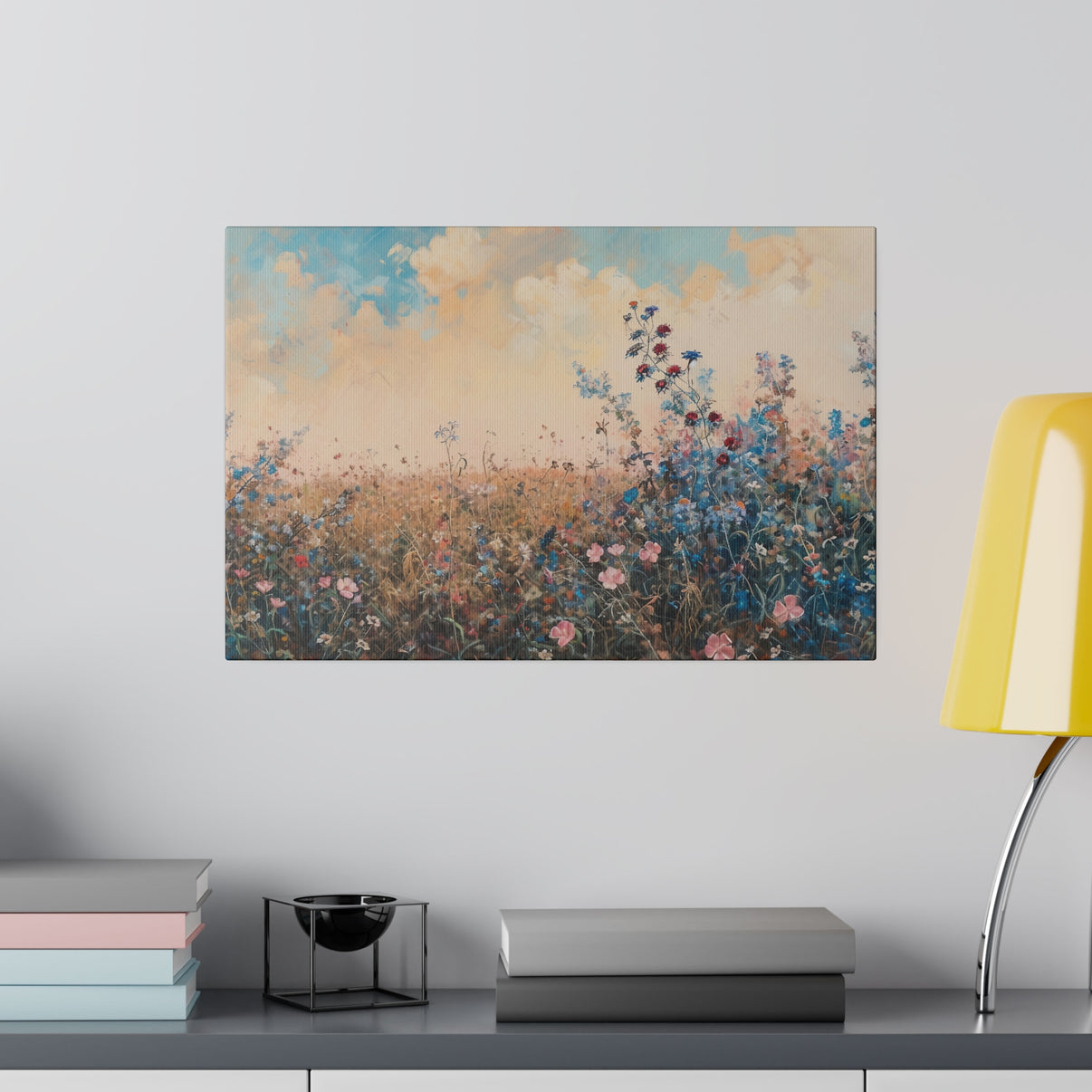 Abstract Floral Canvas Print Wall Painting Cottagecore Artwork Wall Ar ...