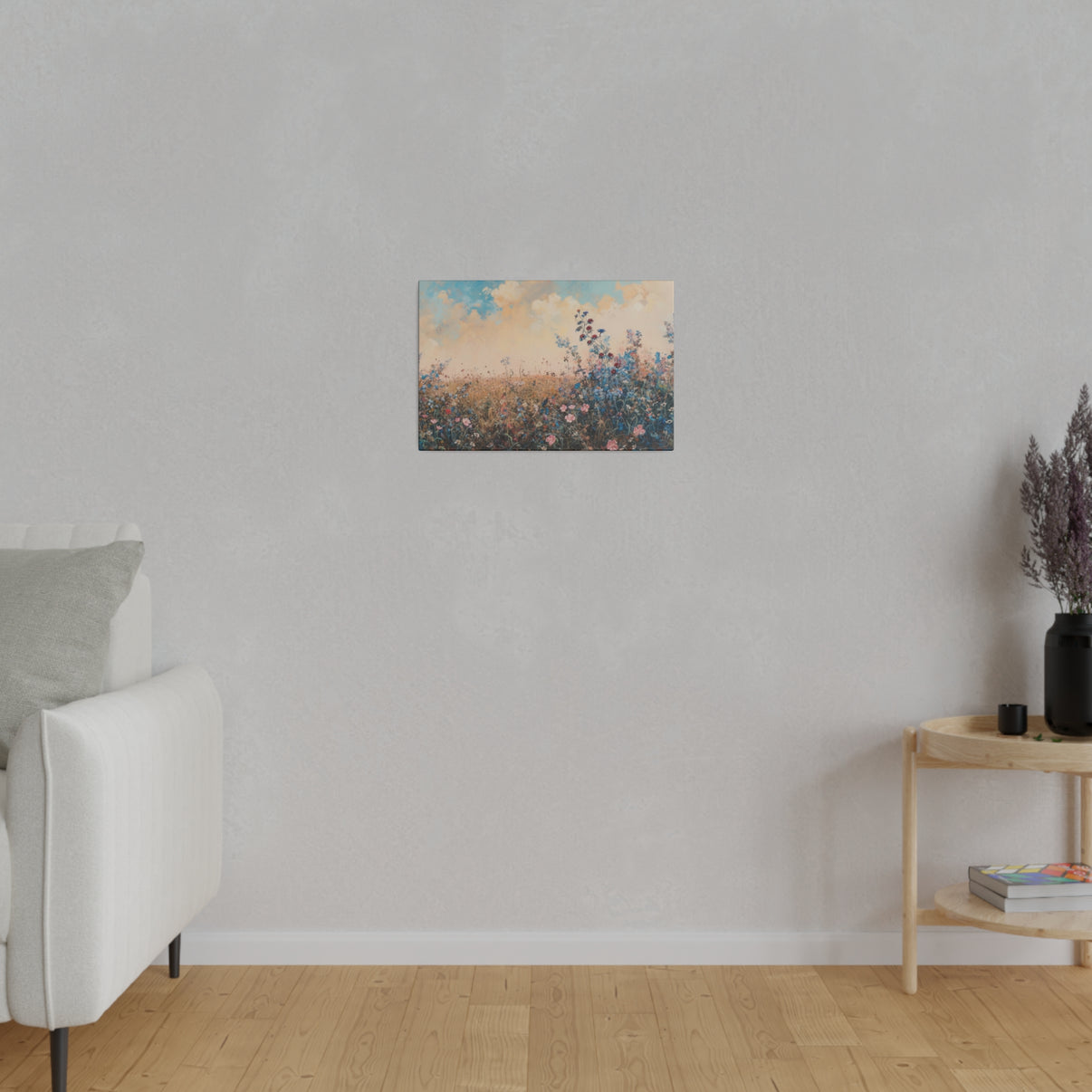 Abstract Floral Canvas Print Wall Painting Cottagecore Artwork Wall Ar ...